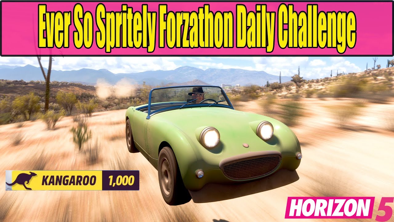 FH5 Ever So Spritely Forzathon Daily Challenge Get 3 Kangaroo skills in ...
