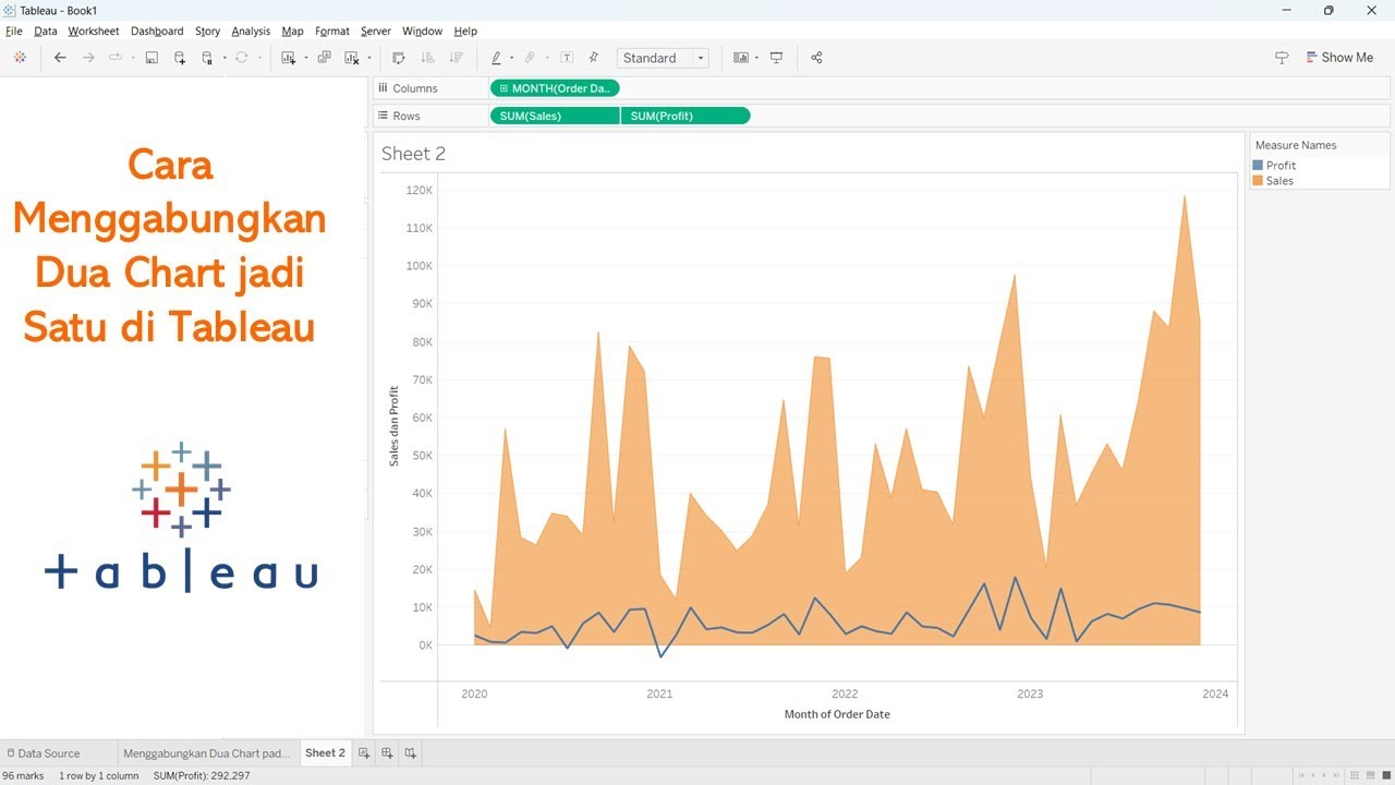 Cara Menggabungkan Dua Buah Chart di Tableau - YouTube