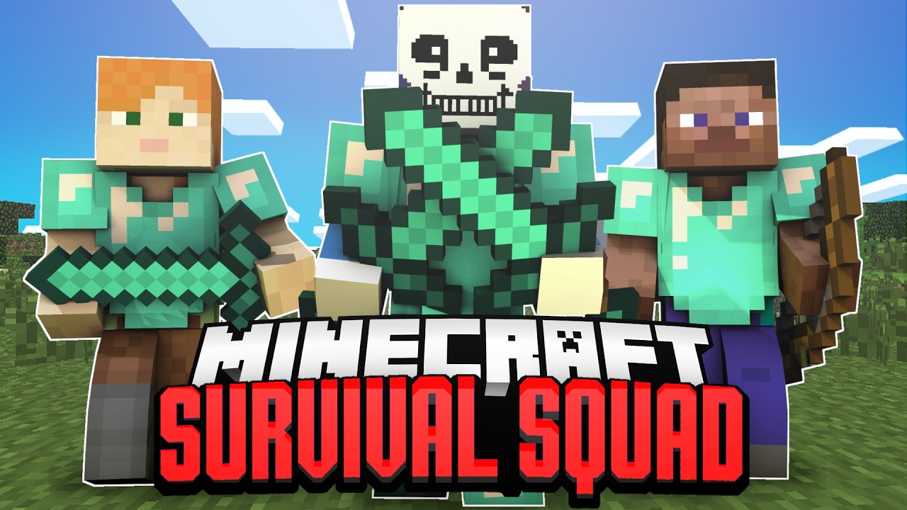 Minecraft 🔥Squad Survival Series | Made Iron Armor👌 - YouTube
