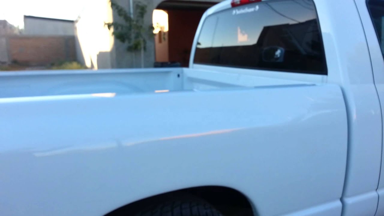Dodge ram Flexing Rear Window 2 12" single cab - YouTube