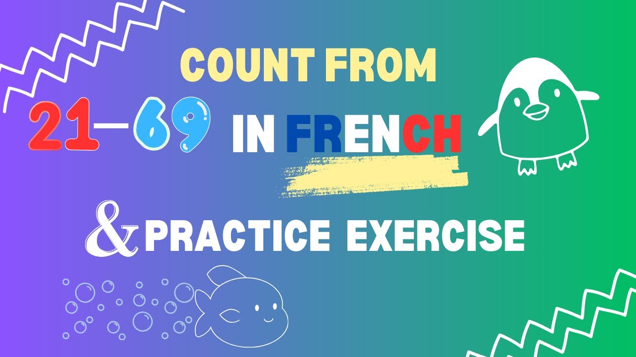 How to write numbers in French | Perfect numbers from 21-69 - YouTube