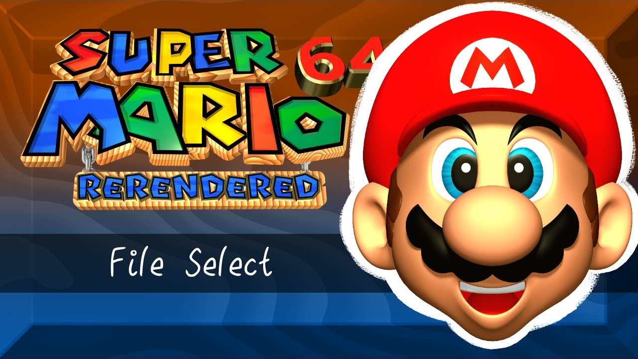 Menu | File Select Theme | Super Mario 64: Rerendered - YouTube