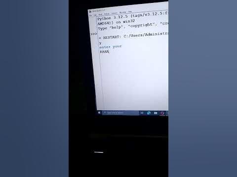 Wap to fine name input in python #programming #python #codelearning #pythonprogramming - YouTube