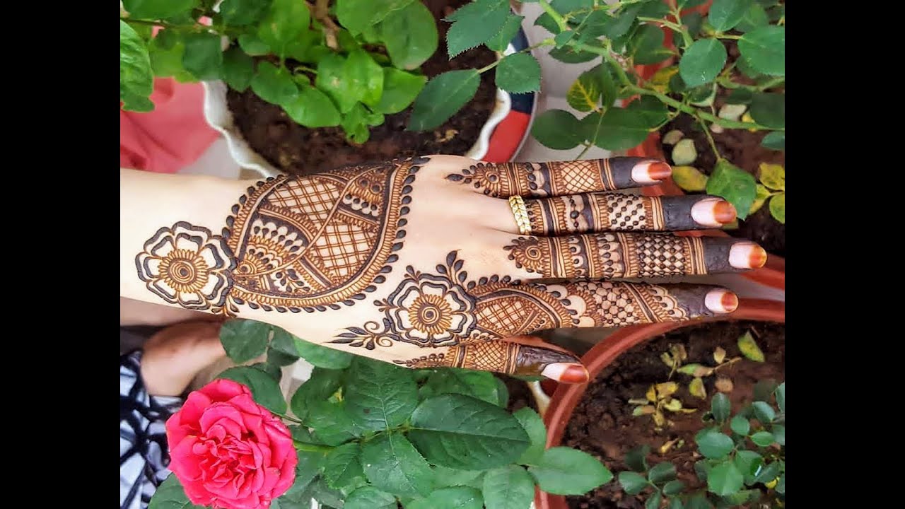 New modern mehndi | Stylish Henna design | Back hand mehendi design ...