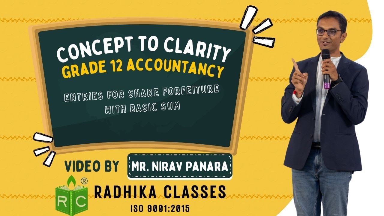 Share Forfeiture – Journal Entries with Basic Sum | Class 12 CBSE ...