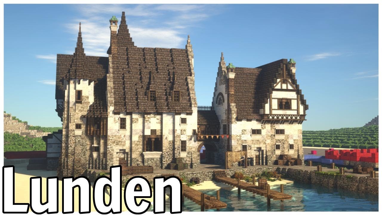 Building a Medieval Fishing Town in Minecraft - Lunden Part 1 - YouTube