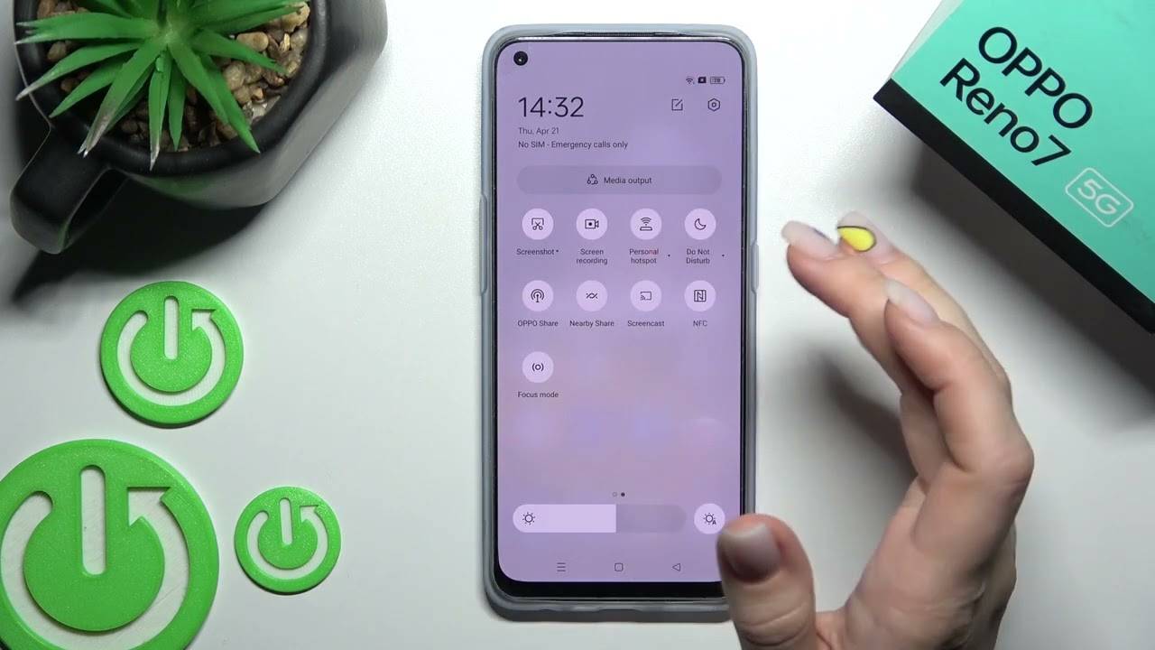 How to Edit control Panel Shortcuts on Oppo Reno 7 | Quick Settings ...