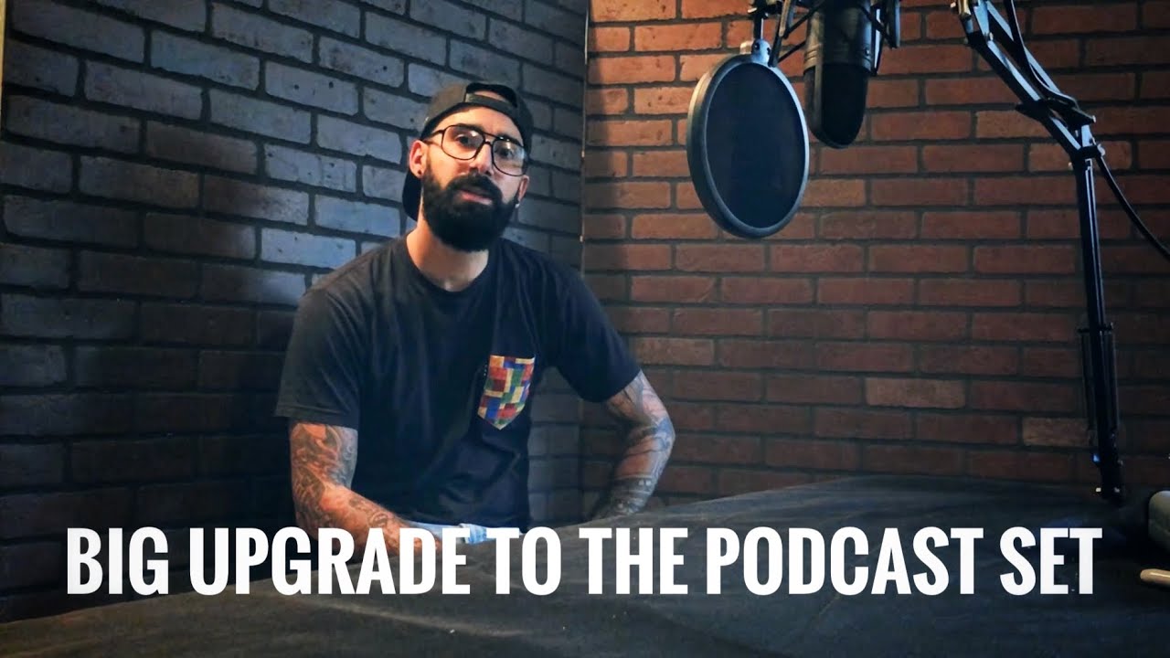 How to make a backdrop for a podcast - YouTube