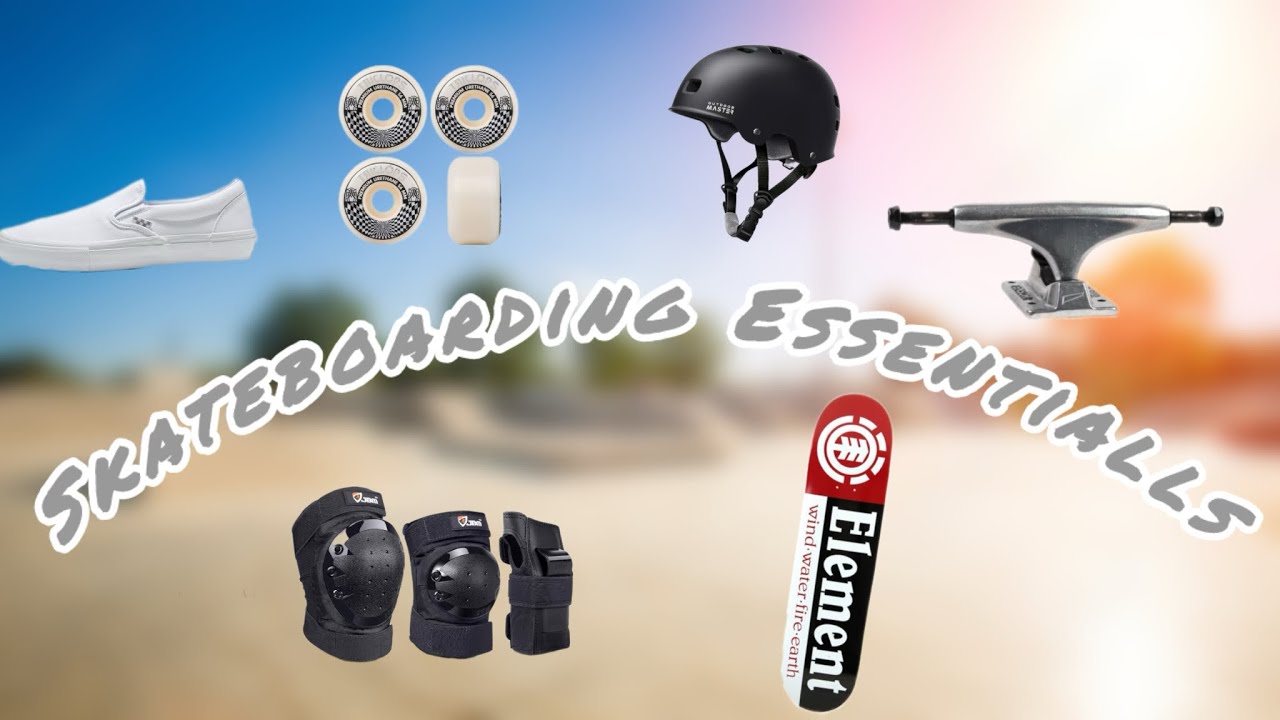 Skateboarding essentials. (gear every new skater needs) - YouTube