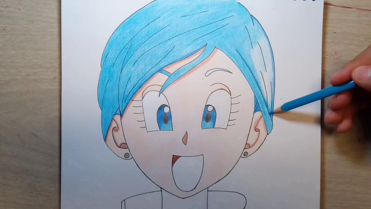 speed drawing bulma | como dibujar a bulma de dragon ball super | # ...