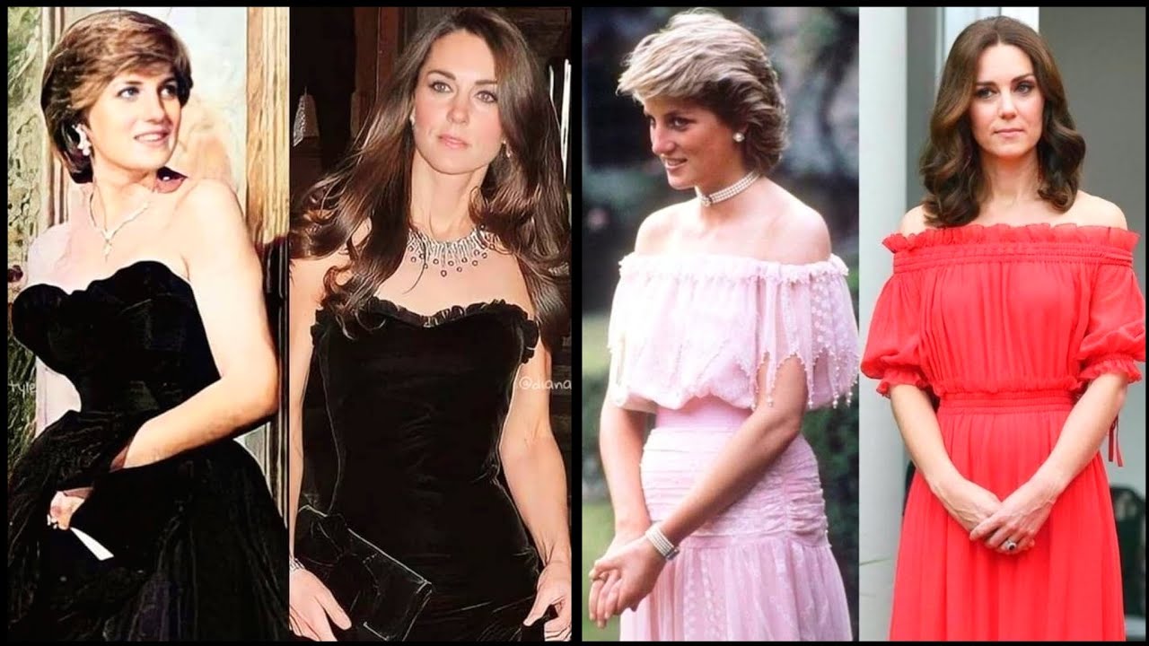 Comparison between Kate Middleton and princess Diana - YouTube