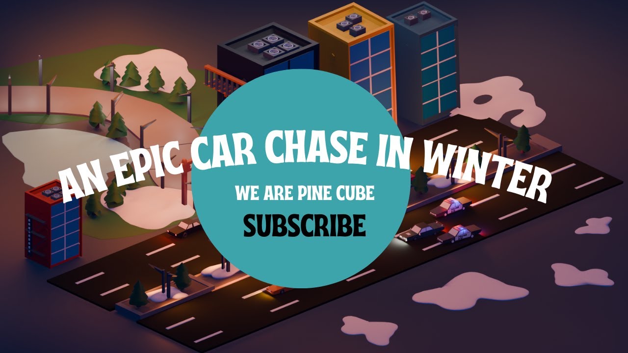 An Epic Car Chase in Winter | Step-by-step tutorial using Blender | Low ...