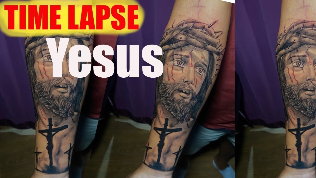 JESUS TATTOO YESUS TATTO YESUS TATTOO RELIGI BLACK N GRAY BLACK GRAY ...