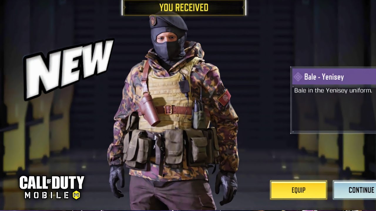 *New* Free Epic Character Bale Yenisey COD Mobile - YouTube