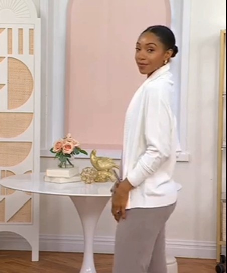 QVC model modeling a cardigan 0 - YouTube