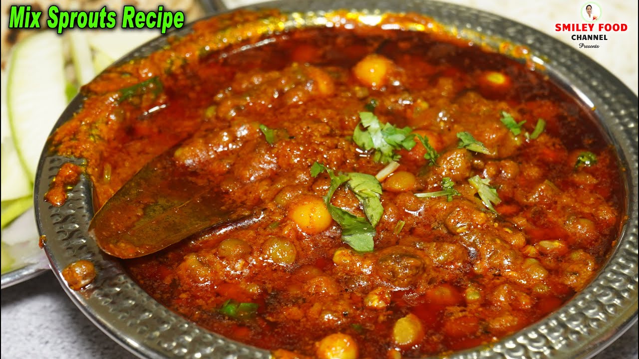 मिक्स कठोल का टेस्टी सालन Mix Sprouts Recipe | Village style Kathol ...