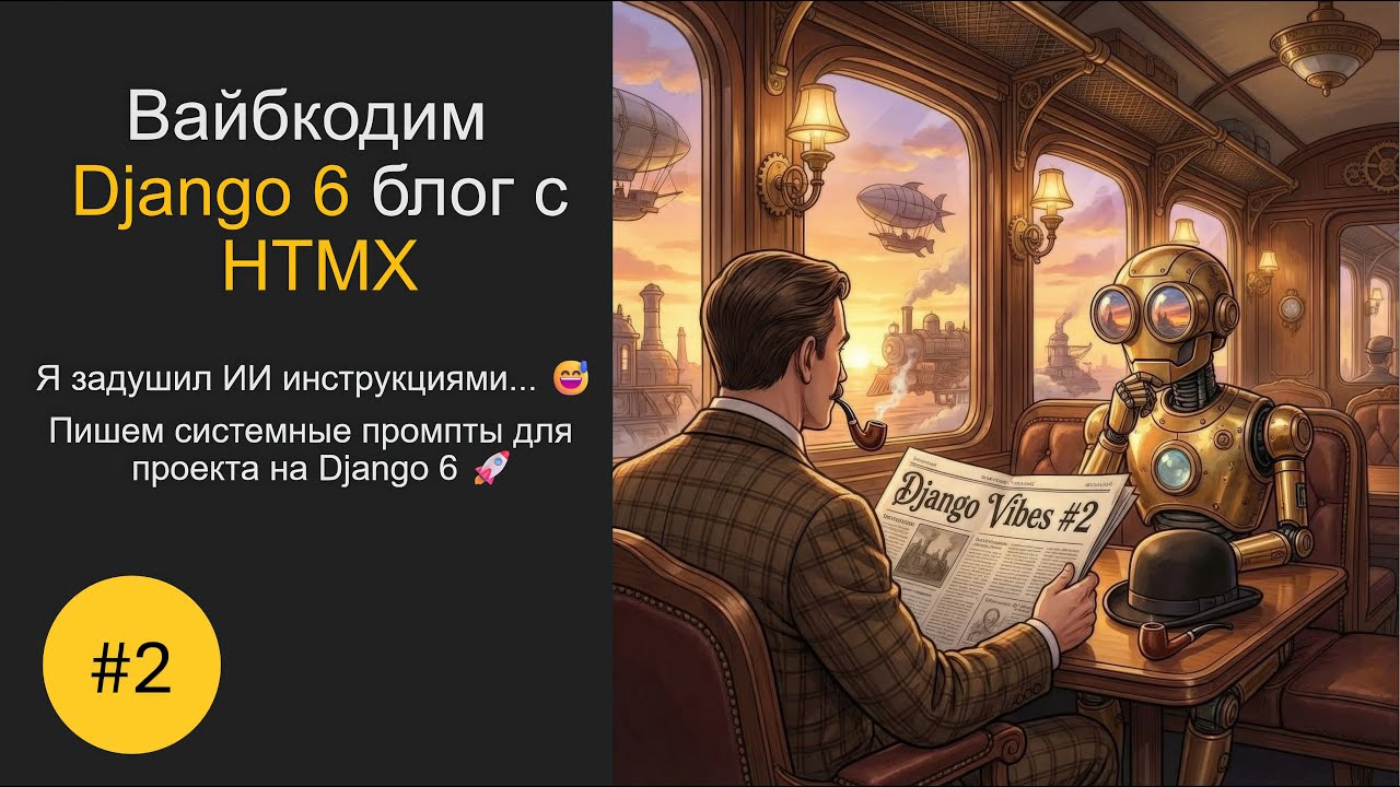 Django 6 vs AI: Как управлять агентами? 🤖 Инструкции, Планы и Первый ...
