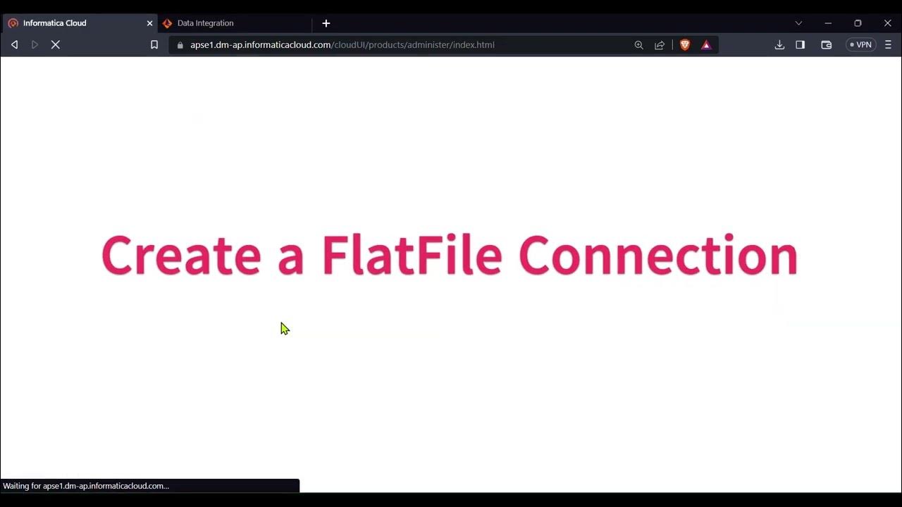 Create a FlatFile Connection to read and write Secure Agent location files: #Informatica #IICS # ...