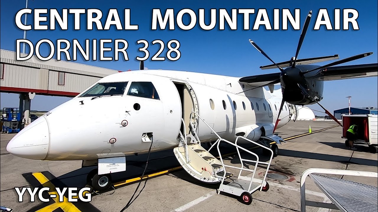 FLYING THE DORNIER 328! Central Mountain Air Calgary to Edmonton - YouTube