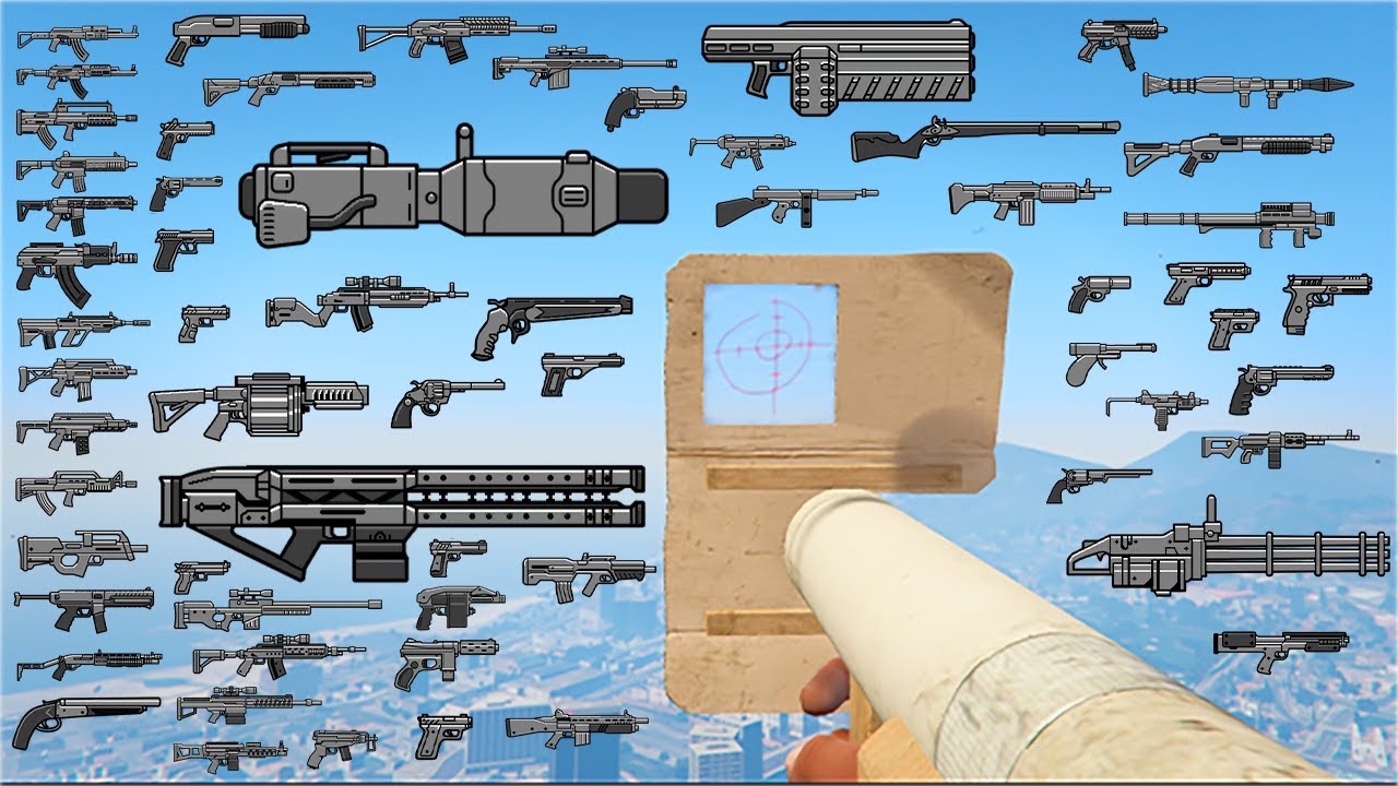All Weapons Out of Ammo of GTA Online in 84 Seconds (First Person ...