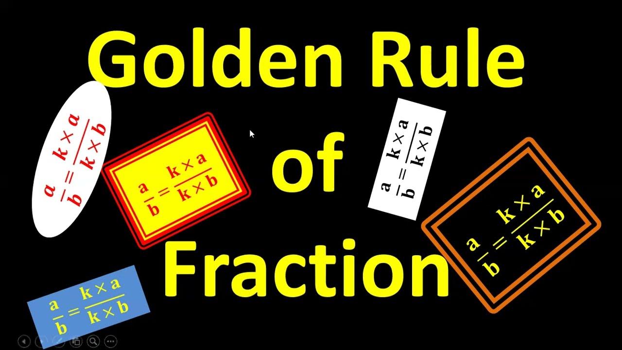 Golden rule of fraction - YouTube