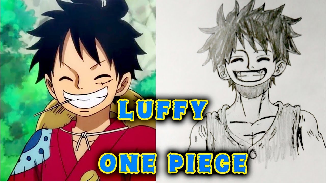 How To Draw Luffy Sketch Step By Step /Easy Anime Drawing / Pencil ...