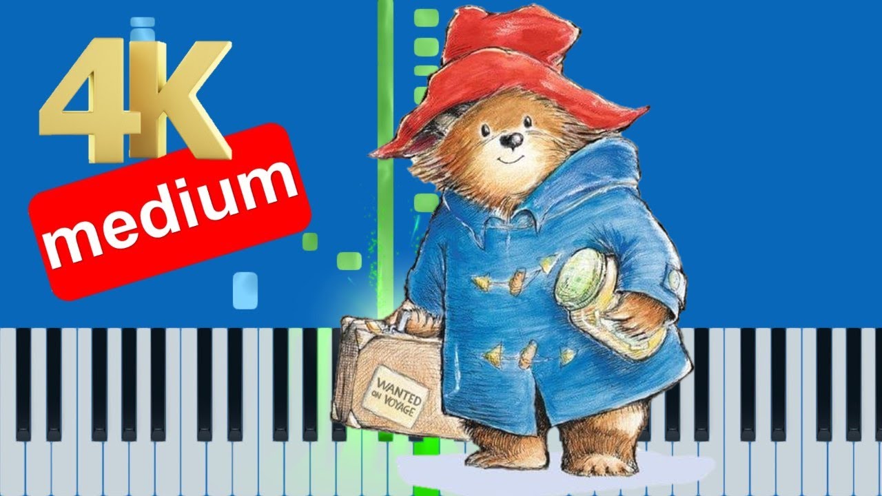 The Adventures Of Paddington Bear Theme Song (Slow Medium) Piano ...