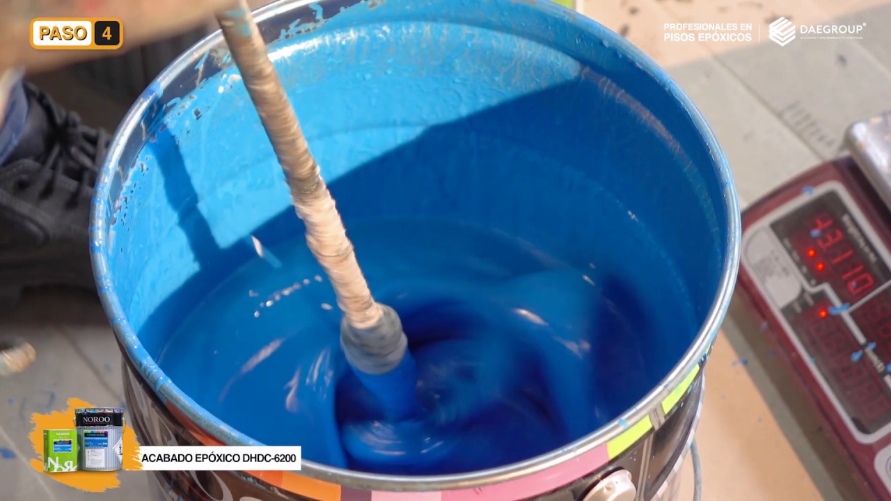 Aplicación de sistema epoxico autonivelante NOROO DHDC 6200 - YouTube