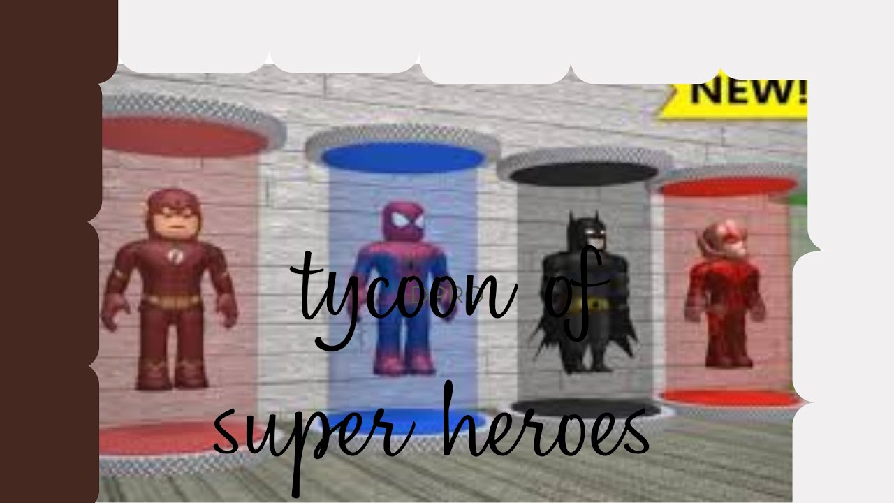 tycoon de super heroes en roblox - YouTube