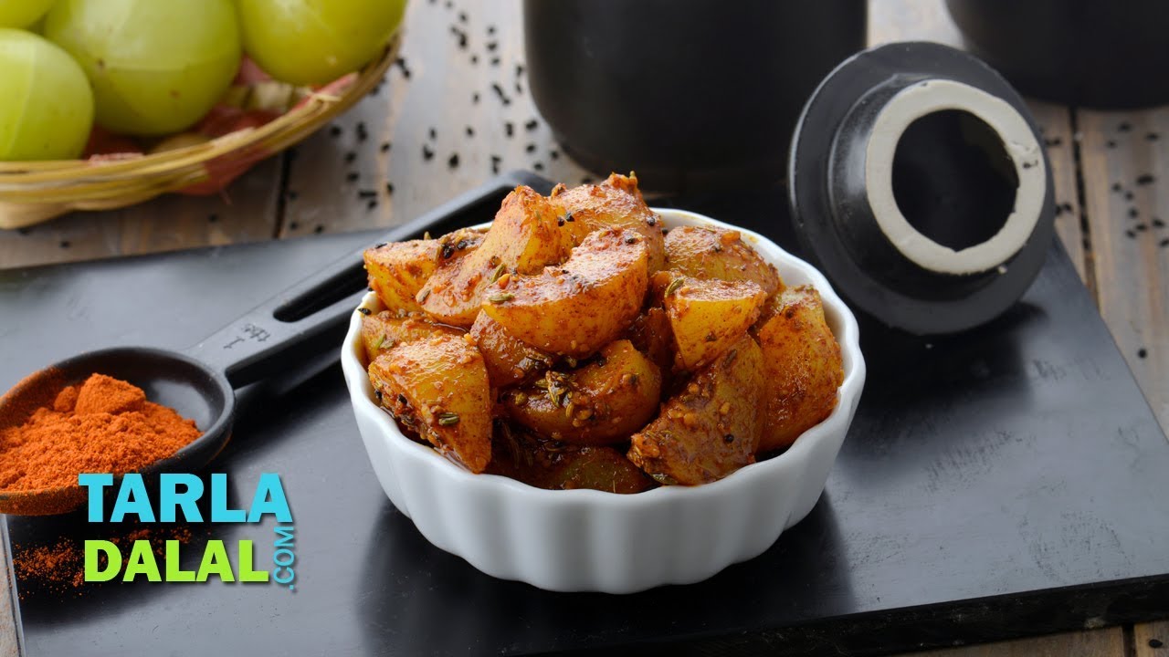 आंवला का अचार - Spicy Amla Pickle, Amla Achaar Recipe by Tarla Dalal ...