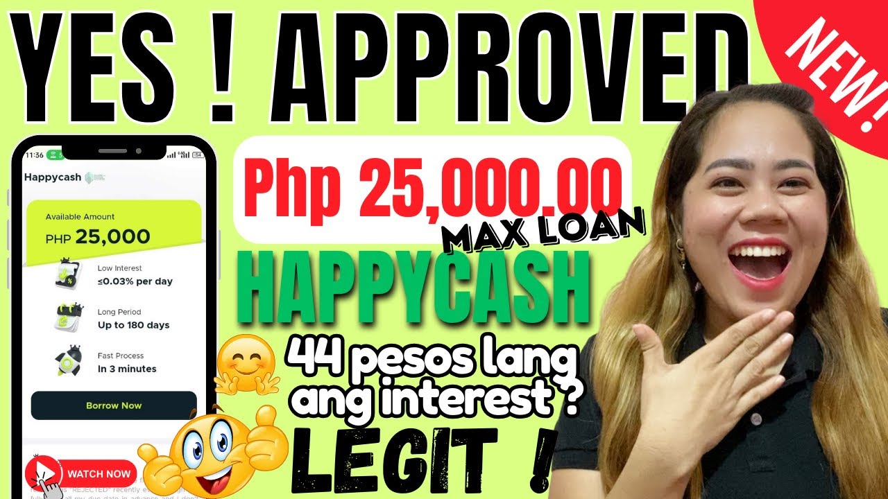 HAPPYCASH QUICK LOAN APP, Legit ! EASY magloan at Mapapa-HAPPY ka 😁 Watch Muna !!! - YouTube