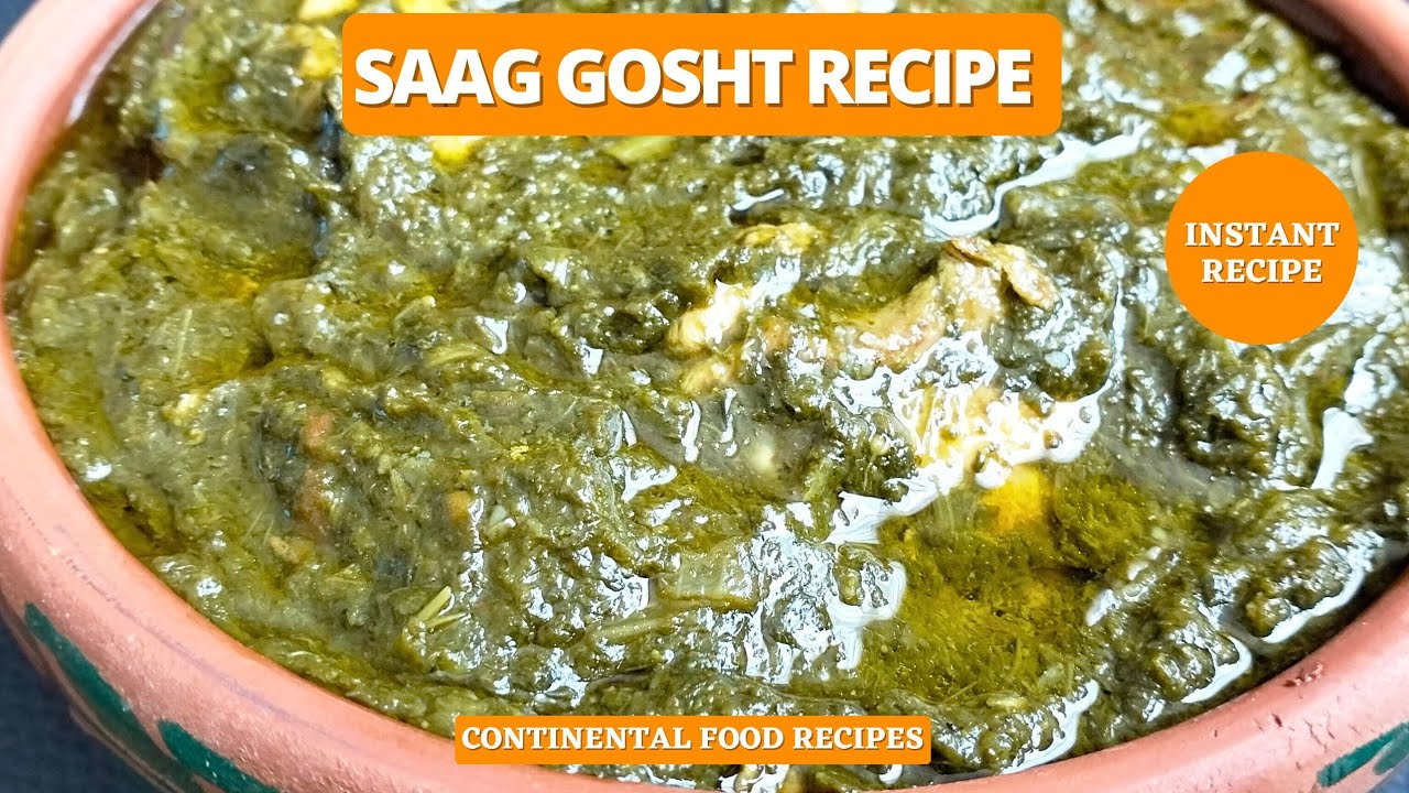 Delicious Saag Gosht Recipe 2023 | Tasty Saag & Spinach with Chicken ...