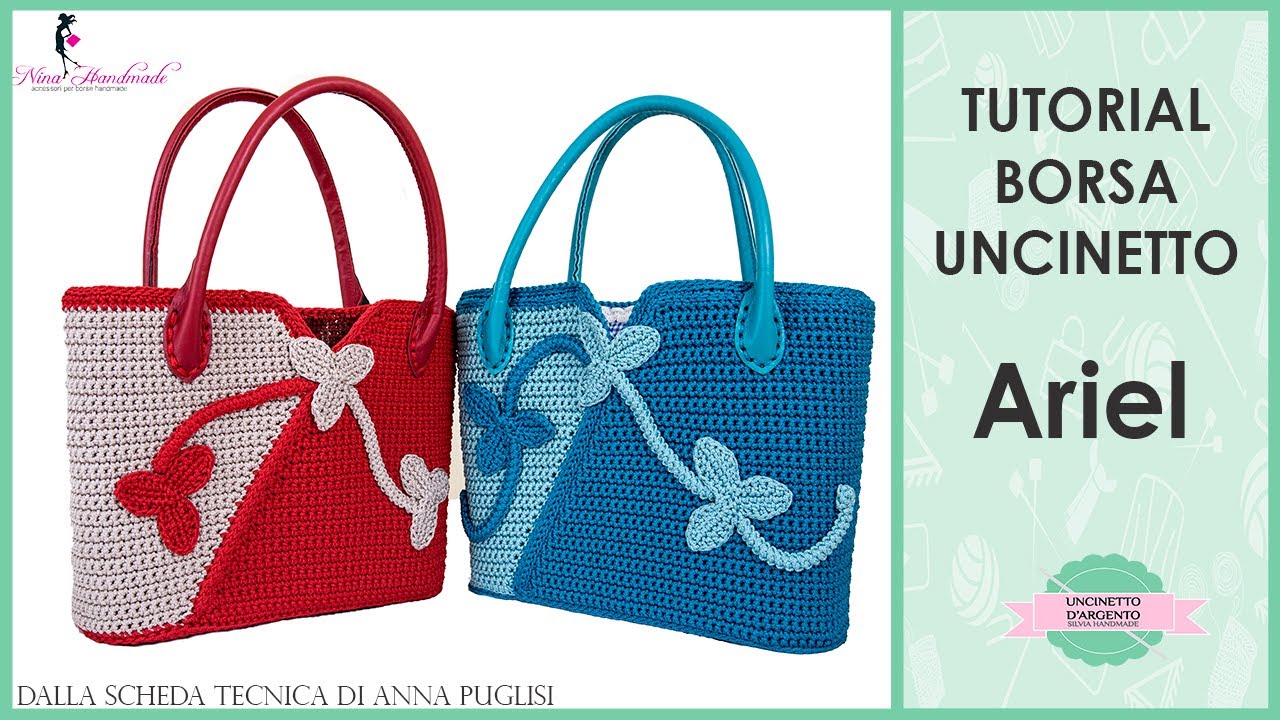 TUTORIAL BORSA "ARIEL" | WITH SUB | UNCINETTO D'ARGENTO IN COLLAB. CON ...