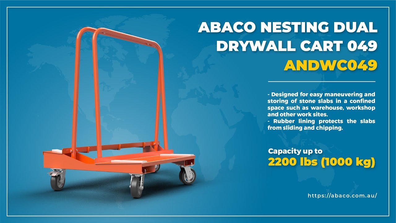 ABACO NESTING DUAL DRYWALL CART 049 | Moving Cart - YouTube