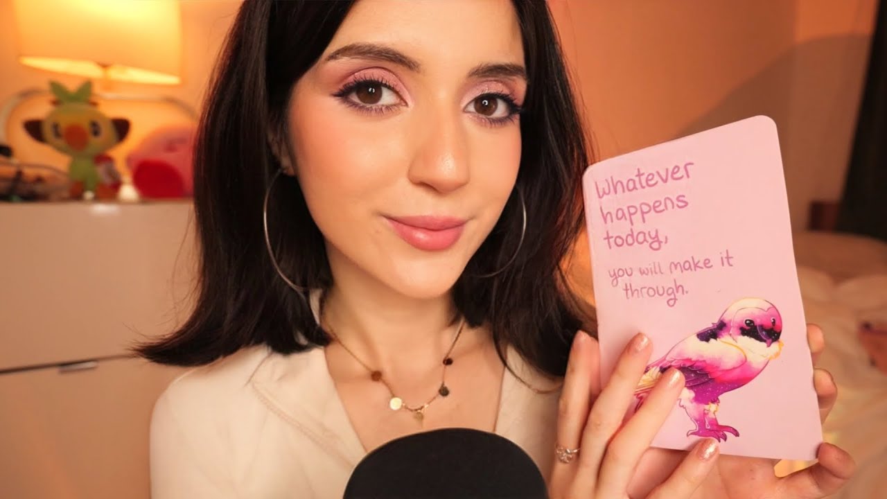 ASMR for those who feel lonely ~ whispering & postitve affirmations ...