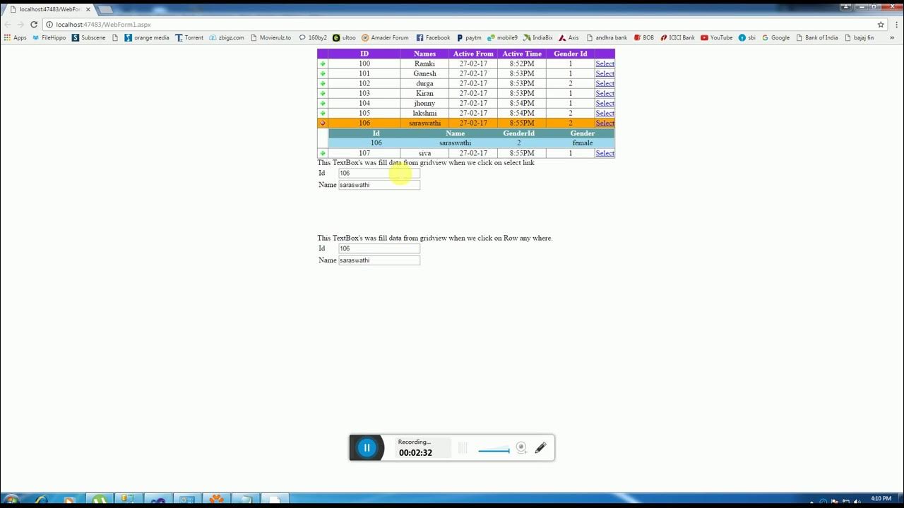 Nested gridview - YouTube