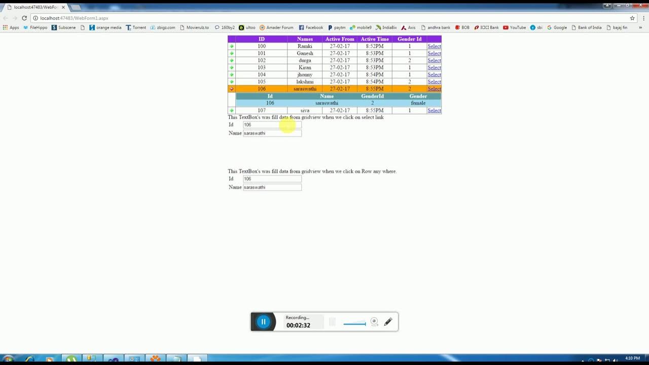 Nested Gridview Youtube