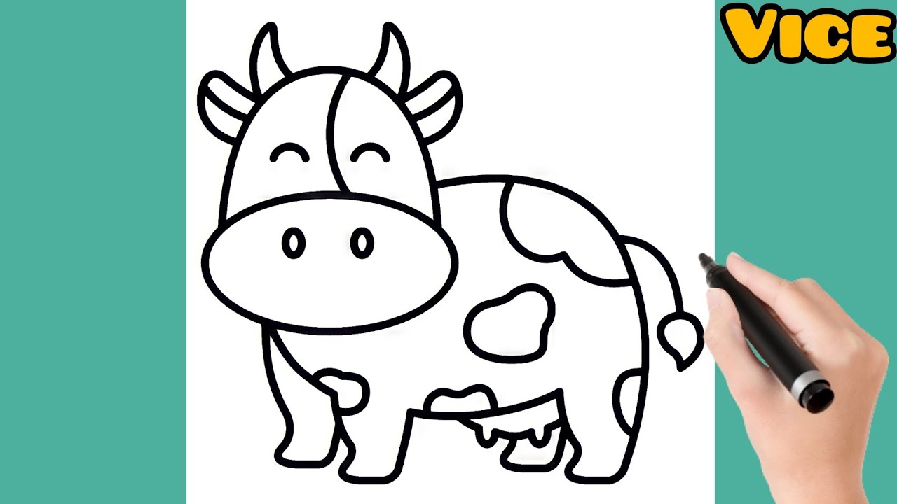 COME DISEGNARE UNA MUCCA - YouTube
