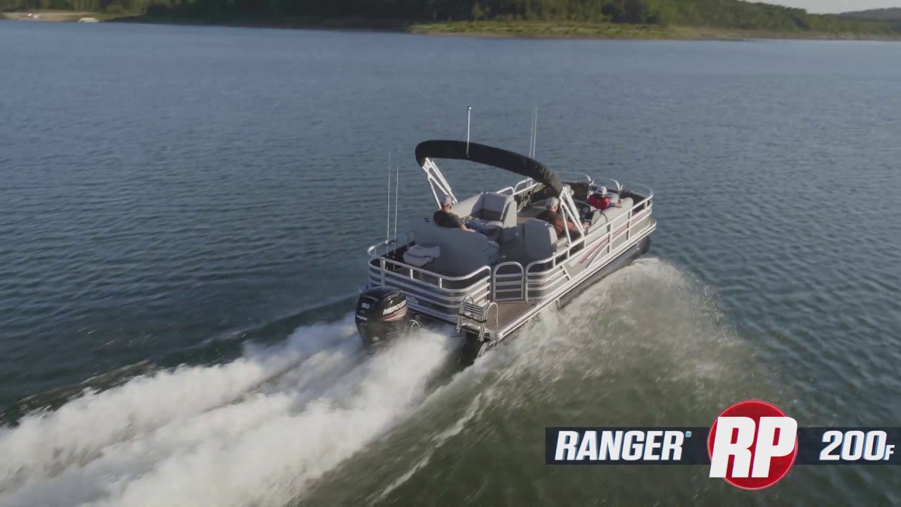 Ranger 200F Reata Pontoon On-Water Footage - YouTube