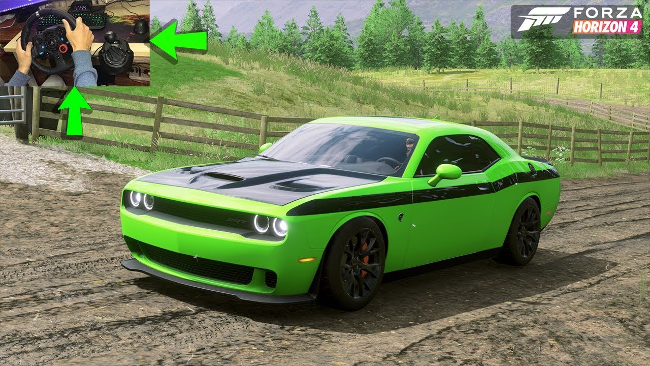 Forza Horizon 4 - DODGE CHALLENGER HELLCAT 2015 | Logitech g29 ...
