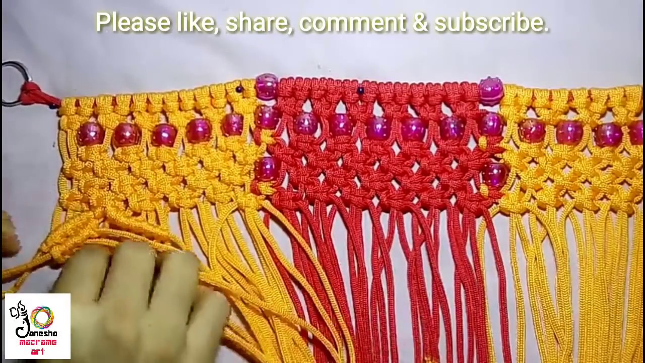 Simple Macrame Toran 4 / How To make Macrame Toran - YouTube