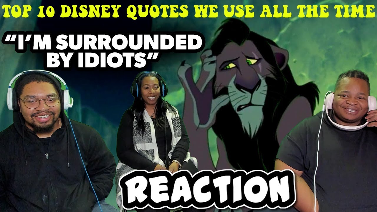 Top 10 Disney Quotes We Use All the Time | REACTION! - YouTube