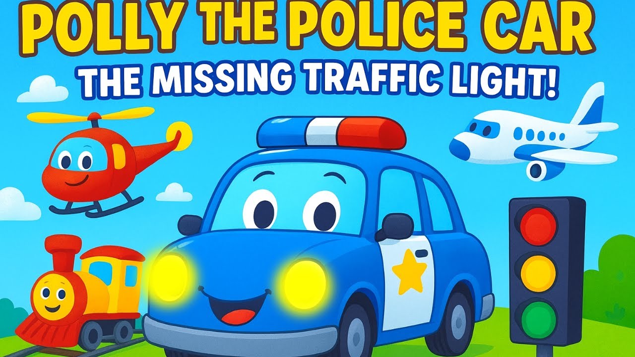 Polly the Police Car 🚓 | The Missing Traffic Light Adventure for Kids ...