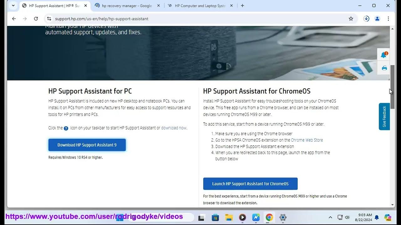HP Support Assistant: Windows 11 Pro disappeared HP Support Assistant (HP SA)? - YouTube
