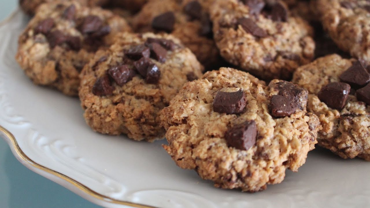 COOKIES de chocolate e aveia | Bolachas caseiras saborosas 🍪🍪🍪 Receita ...