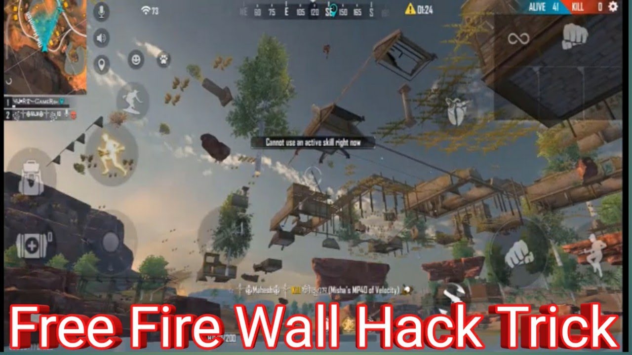 Free fire wall hack trict - YouTube
