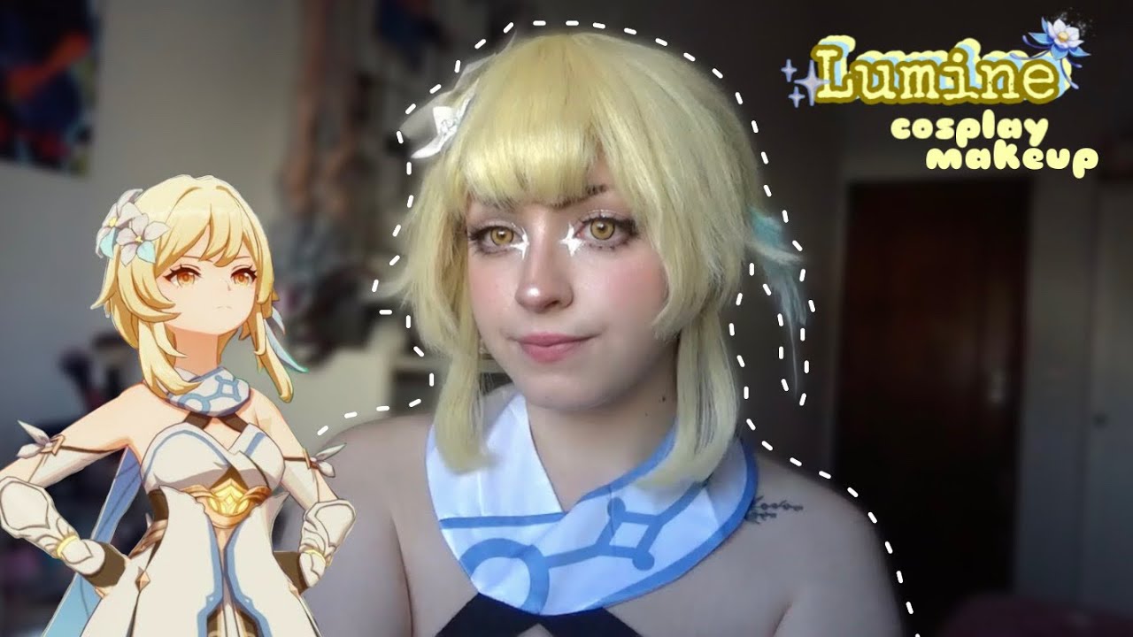 Lumine (Traveler) Cosplay Makeup ⋆ GENSHIN IMPACT - YouTube