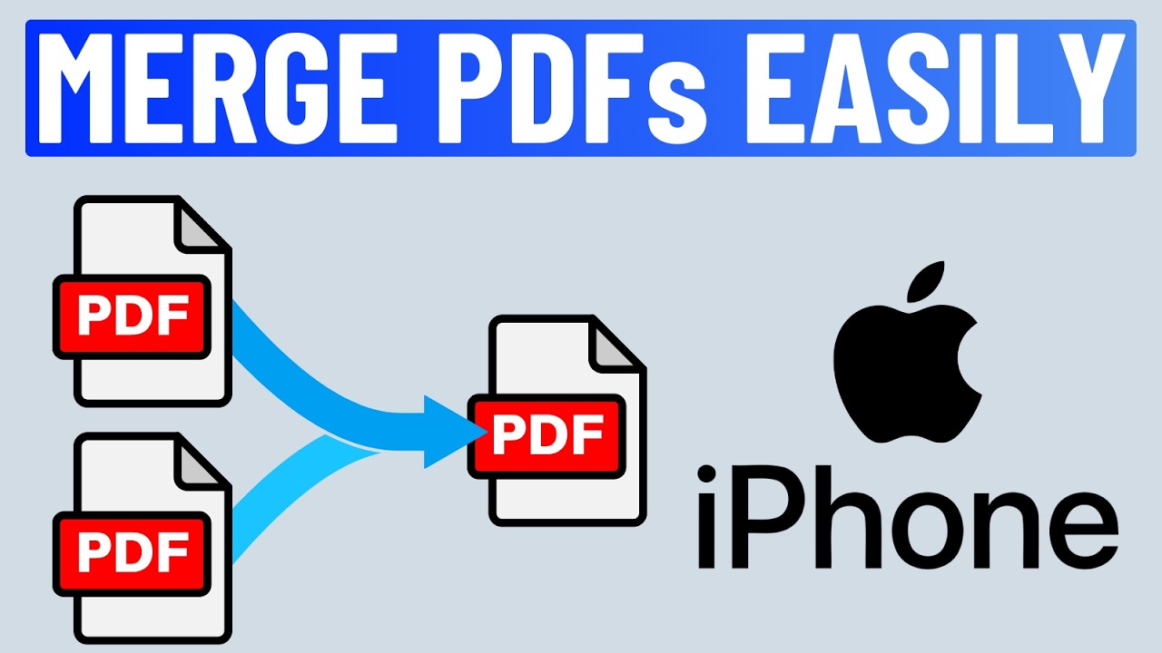 How to Merge Multiple PDFs Easily on iPhone Without Any App | Free PDF ...
