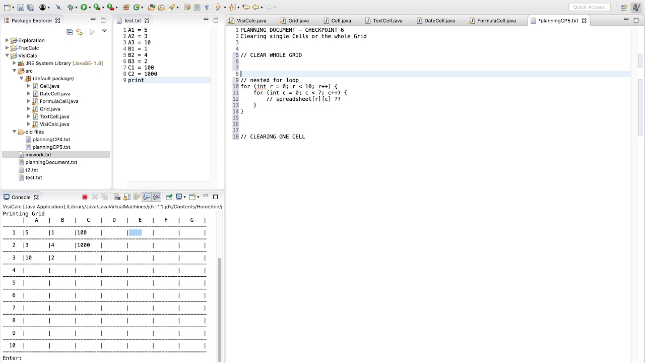 VisiCalc 6 - Clearing Cells and the Grid - YouTube