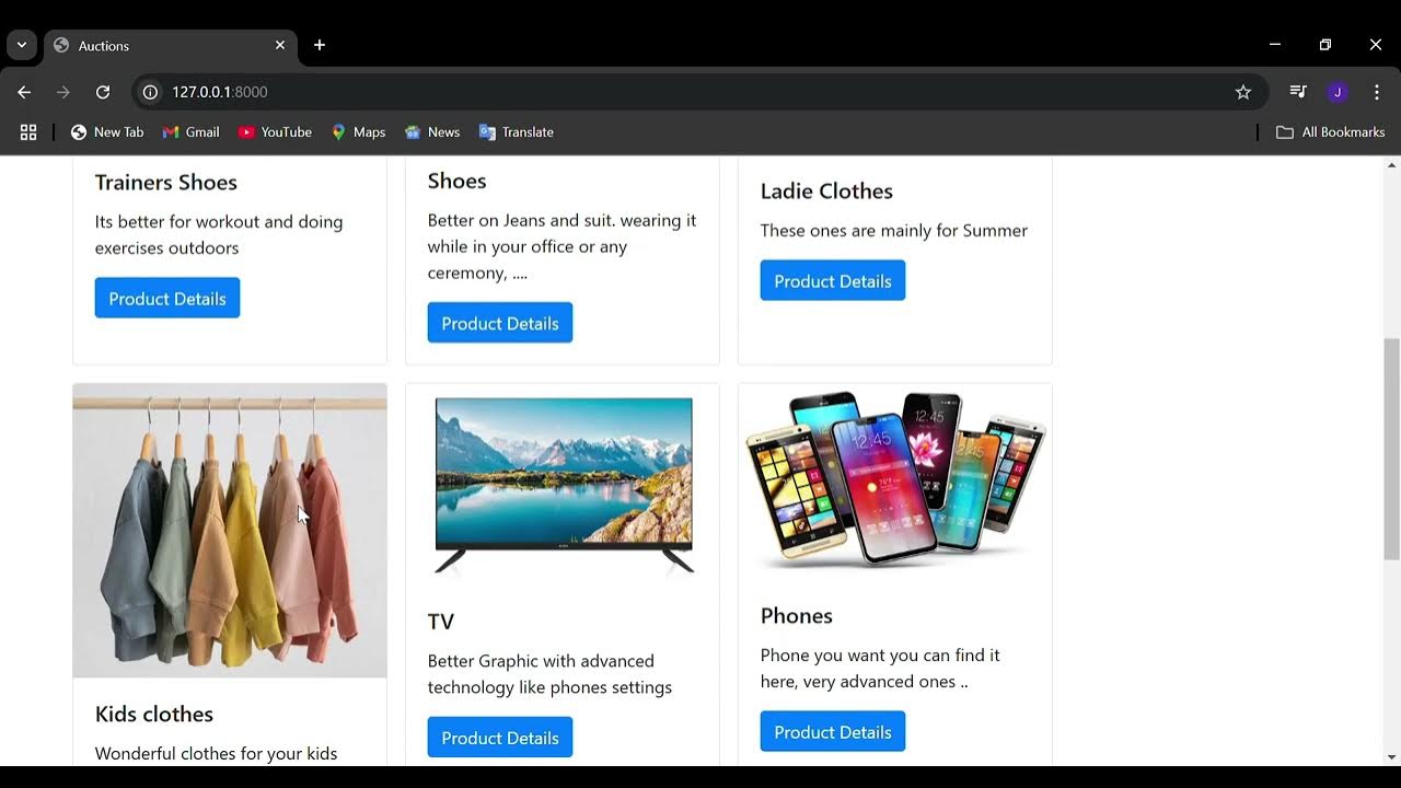 CS50's We programming Project 2 : Commerce - YouTube